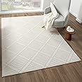 Amazon.com: LUXE WEAVERS Orion 2792 Geometric Oval Cream 5x7 Area Rug ...