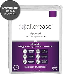 Amazon.com: Allerease Ultimate Protection and Comfort Temperature Balancing Mattress Protector ...