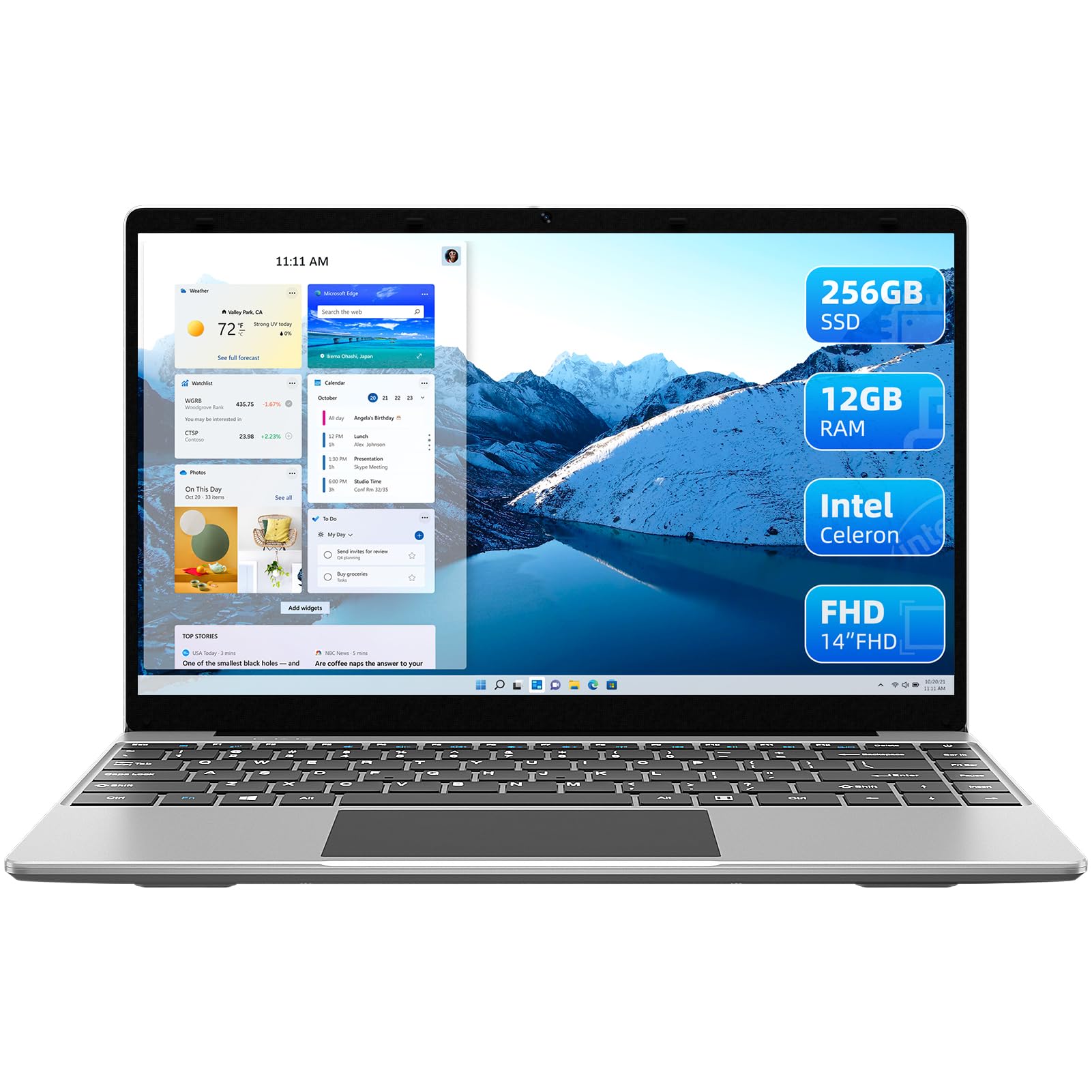 Mua jumper Laptop Computer 14", Quad-Core Intel Celeron N4100 CPU, Laptops with 12GB RAM 256GB ...