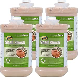 Amazon.com: Zep Shell Shock Walnut-Based Pro Hand Cleaner - 1 Gallon ...