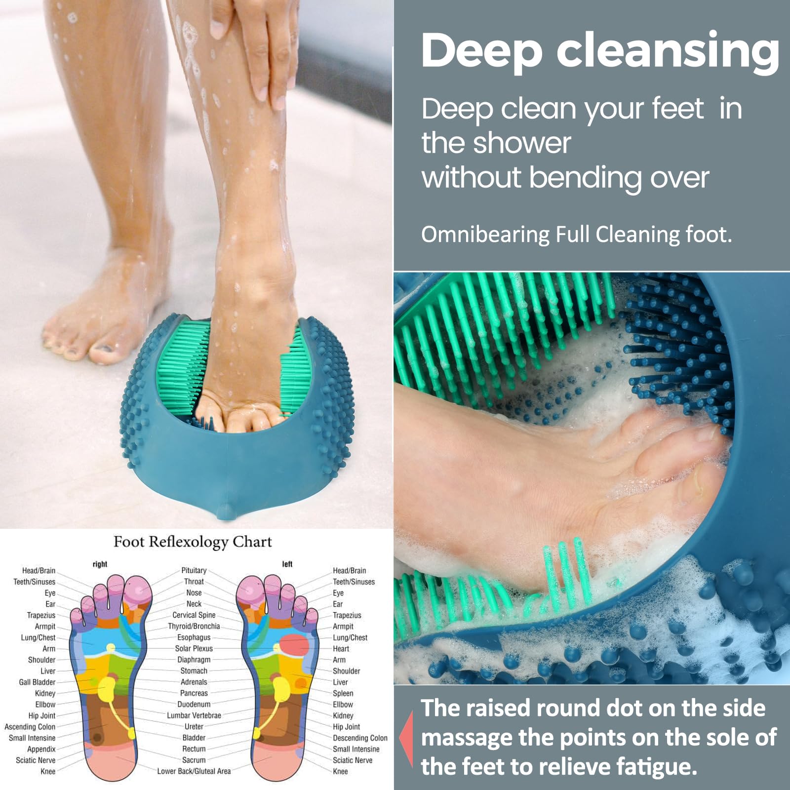 Mua JIALEYA Lu-lala Shower Foot Scrubber - Portable Manual Foot ...