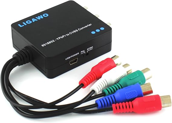 RCA Converter for 5x RCA YPbPr Component to Composite: Amazon.co.uk ...