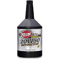 Amazon.com: Red Line 42504 20W50 Motorcycle Oil Synthetic - Quart (12 ...