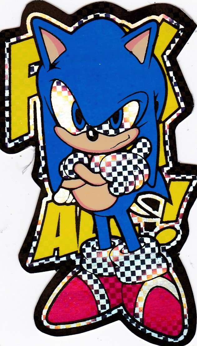 Amazon.com: [HOLOGRAM STICKER 514B] SUPER SONIC The Hedgehog Animation ...