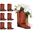 Amazon.com: Weekgrat 8 Set Western Cowboy Boots Flower Boxes ...