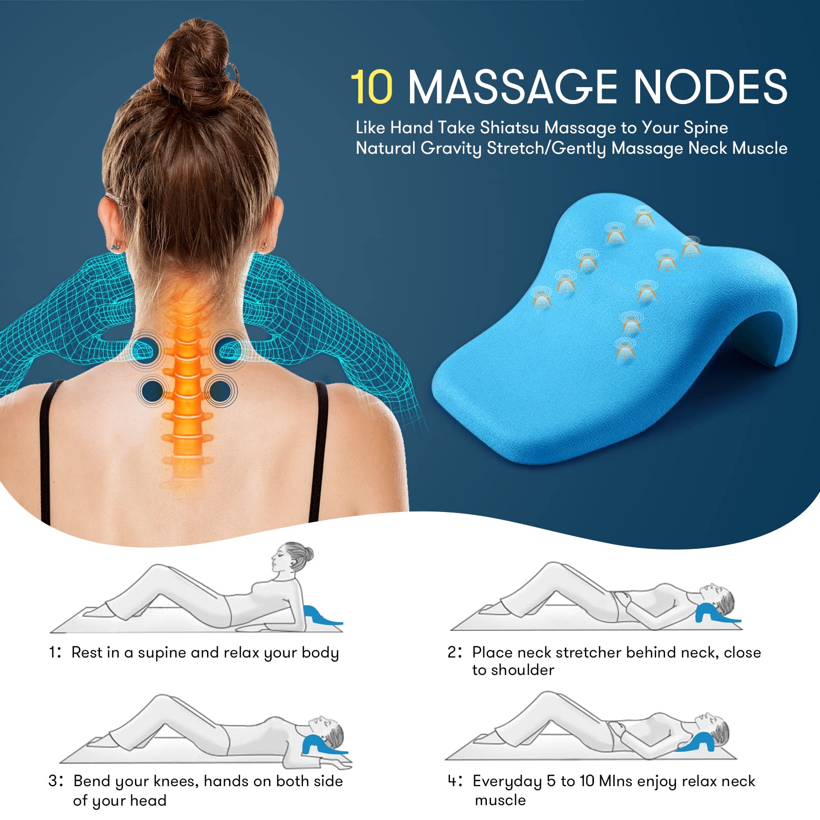 Mua Aupodem Cervical Neck Traction Device for Neck Pain Relief, Neck ...