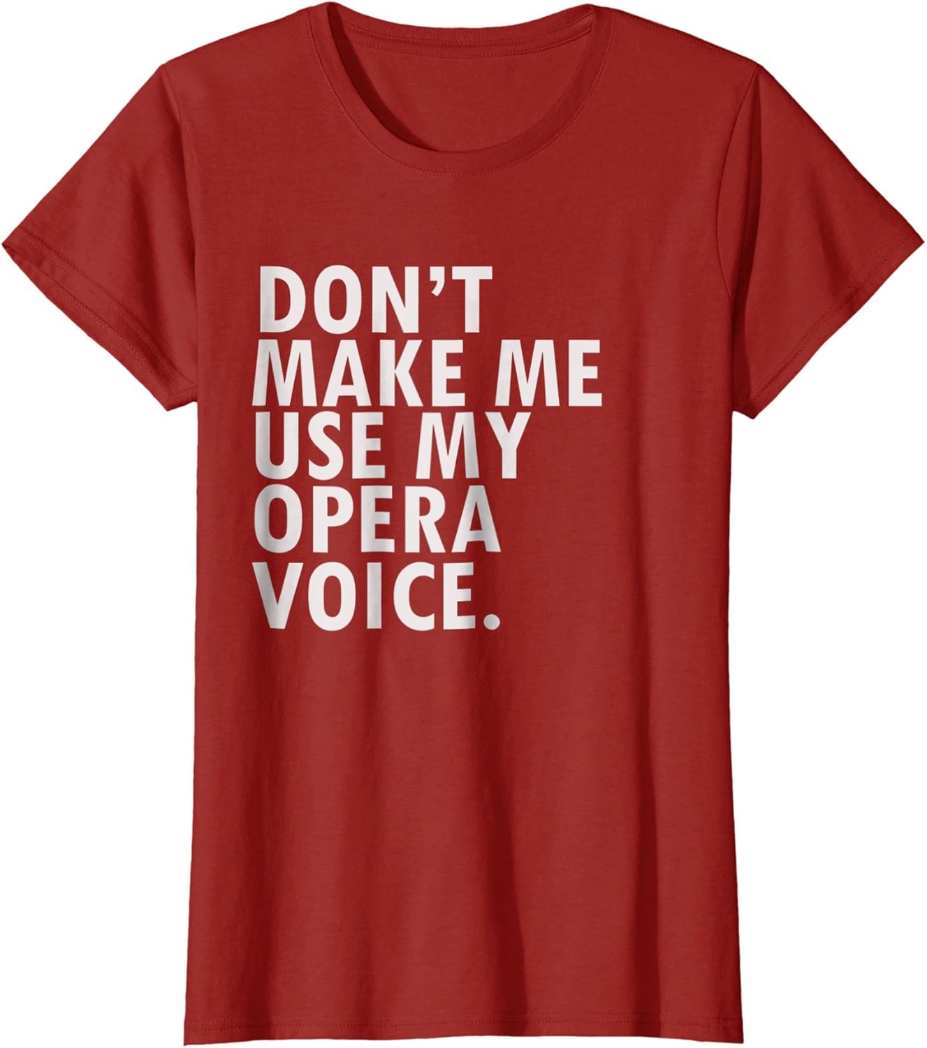 Amazon.com: Funny Opera Voice Singing T-Shirt Singer Tee Shirt: Clothing