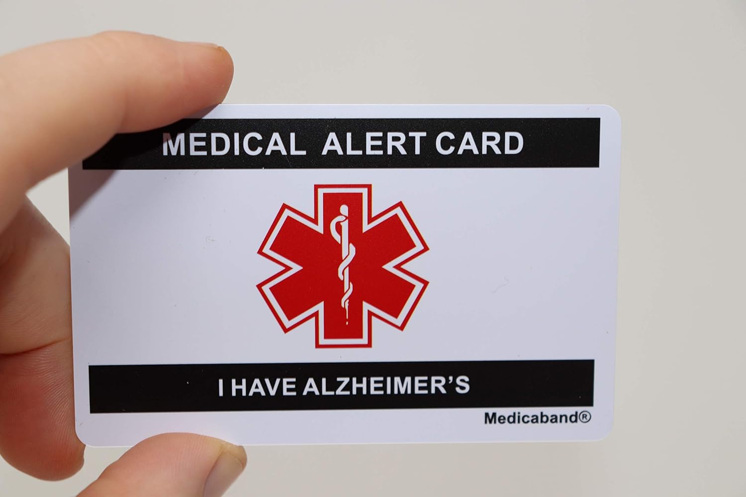 Alzheimers Disease Medical ID Identification Card Memory Loss Dementia ...