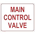 Main Control Valve Sign (Aluminium 10x12 -Rust Free): Amazon.com ...