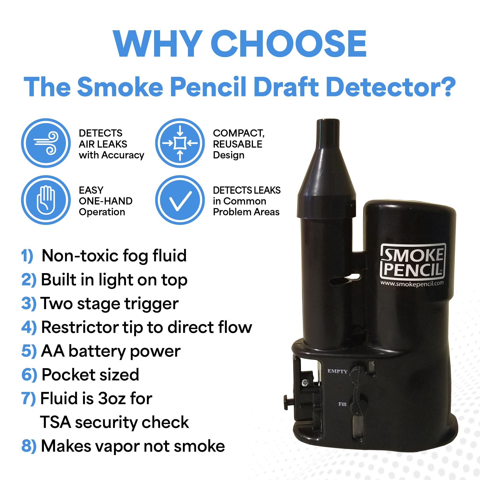 Mua Smoke Pencil ONE Air Leak Detection Hazer Field Kit - Handheld ...