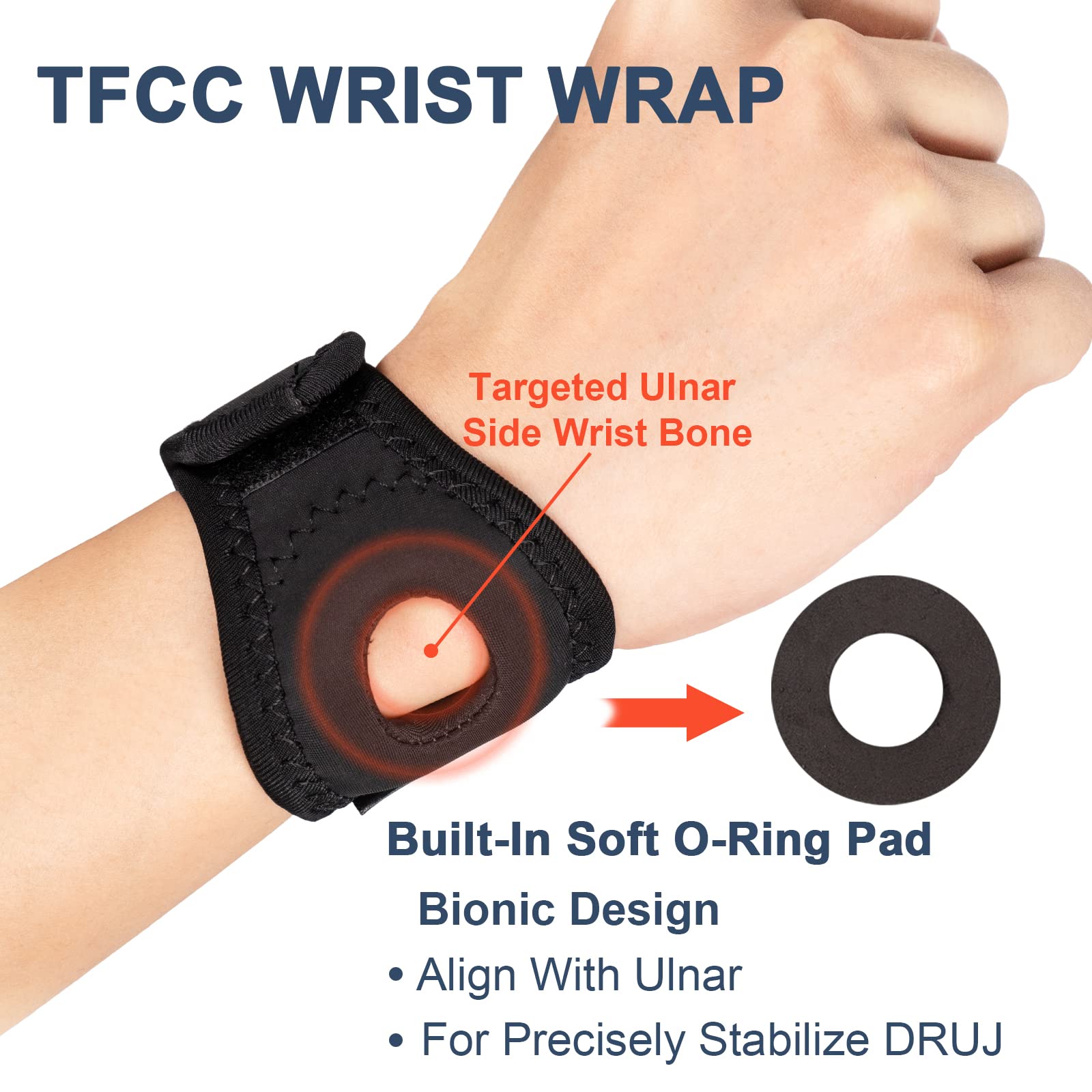Mua JOMECA Wrist Brace for TFCC Tears, Wrist Band with Ring Pad for ...