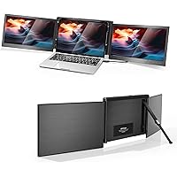 Amazon.com: BQAA 13.3" Portable Dual Triple Portable Monitor for Laptop, Support M1 MacBook ...
