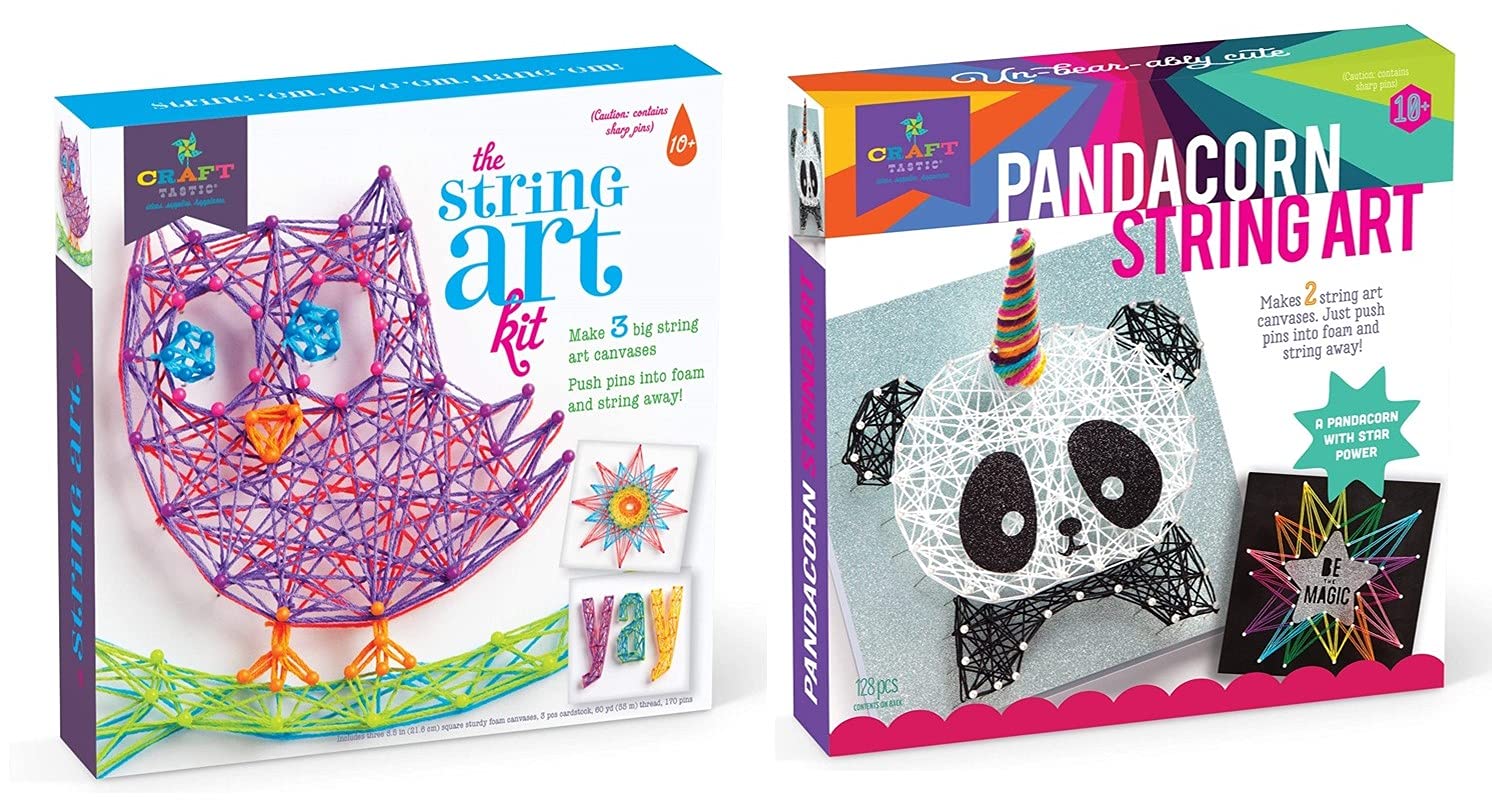 Buy Craft-tastic DIY String Art Bundle: Includes 1 Owl Edition String ...