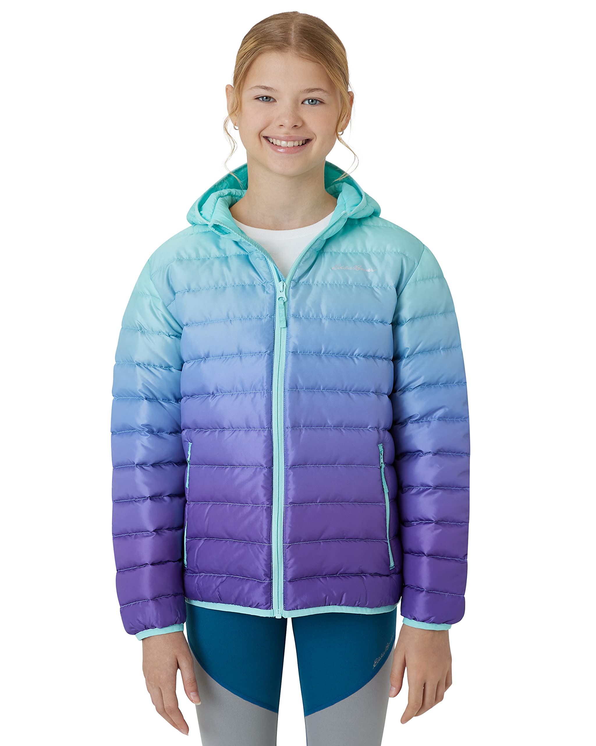 Eddie Bauer Girls' Jacket - CirrusLite Weather Resistant Down Coat for ...