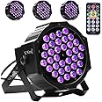 Amazon.com: Black Lights, U`King 72W 36LED UV Blacklight with Glow in The Dark Party Supplies by ...
