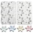 Amazon.com: Snowflake Silicone Molds, 2 PCS Snowflake Soap Molds 12 ...