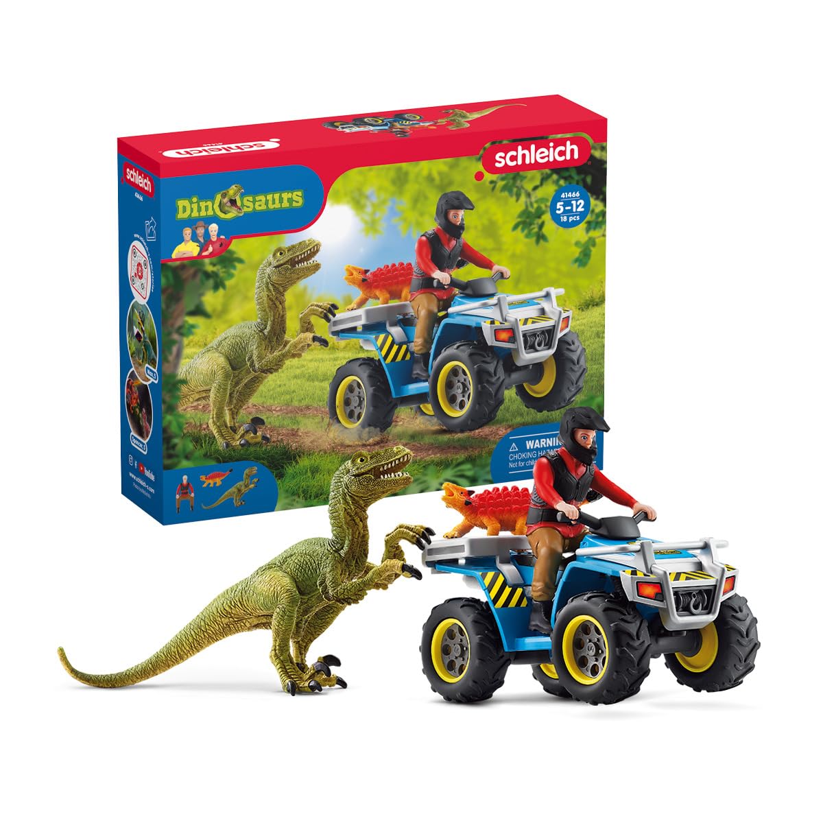 Mua Dinosaurs, Dinosaur Toy Set for Boys and Girls, Quad Escape from ...