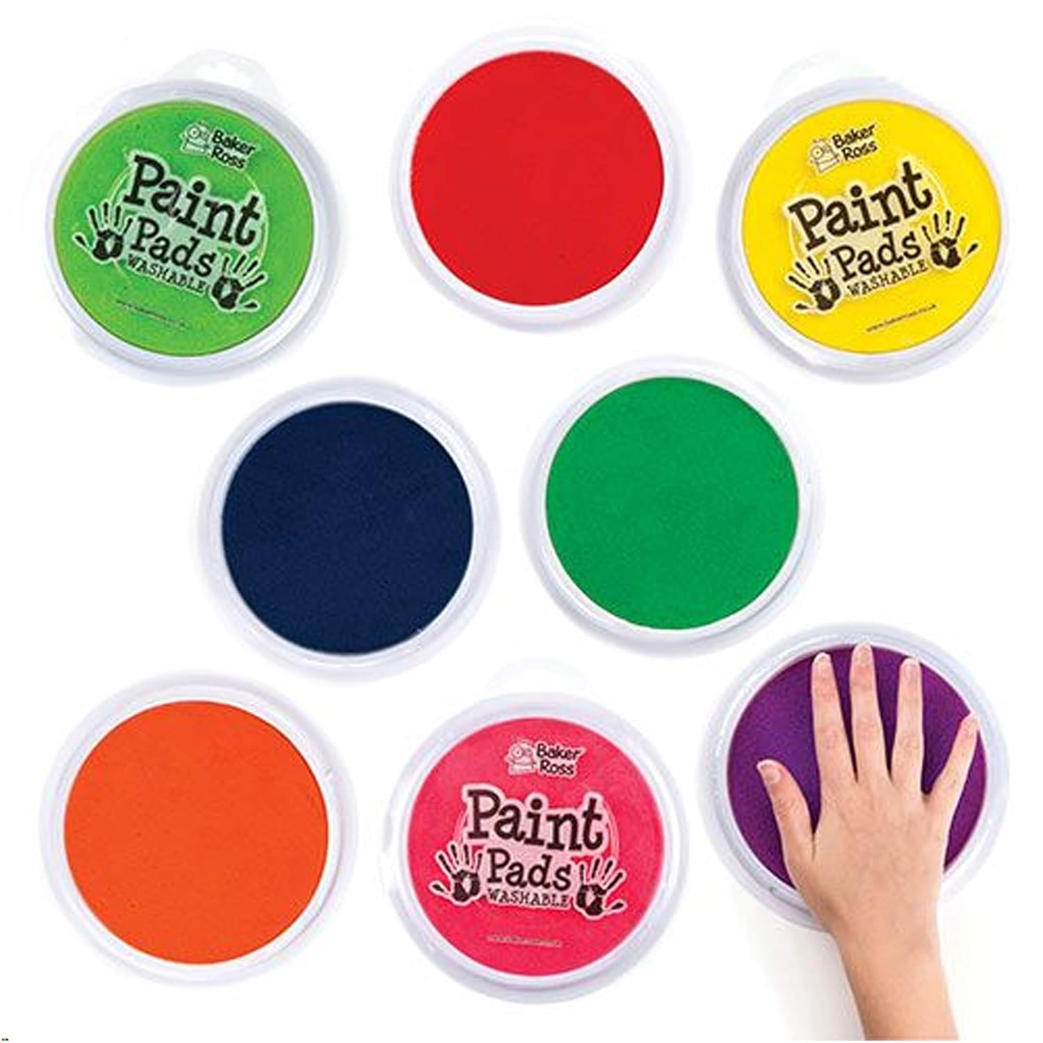 Baker Ross EV943 Pink Paint Pad – Pack of 1, For Kids Finger Painting ...