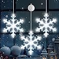 Amazon.com: LYUBASA [Timer] 3Pcs Christmas Window Lights Decorations ...