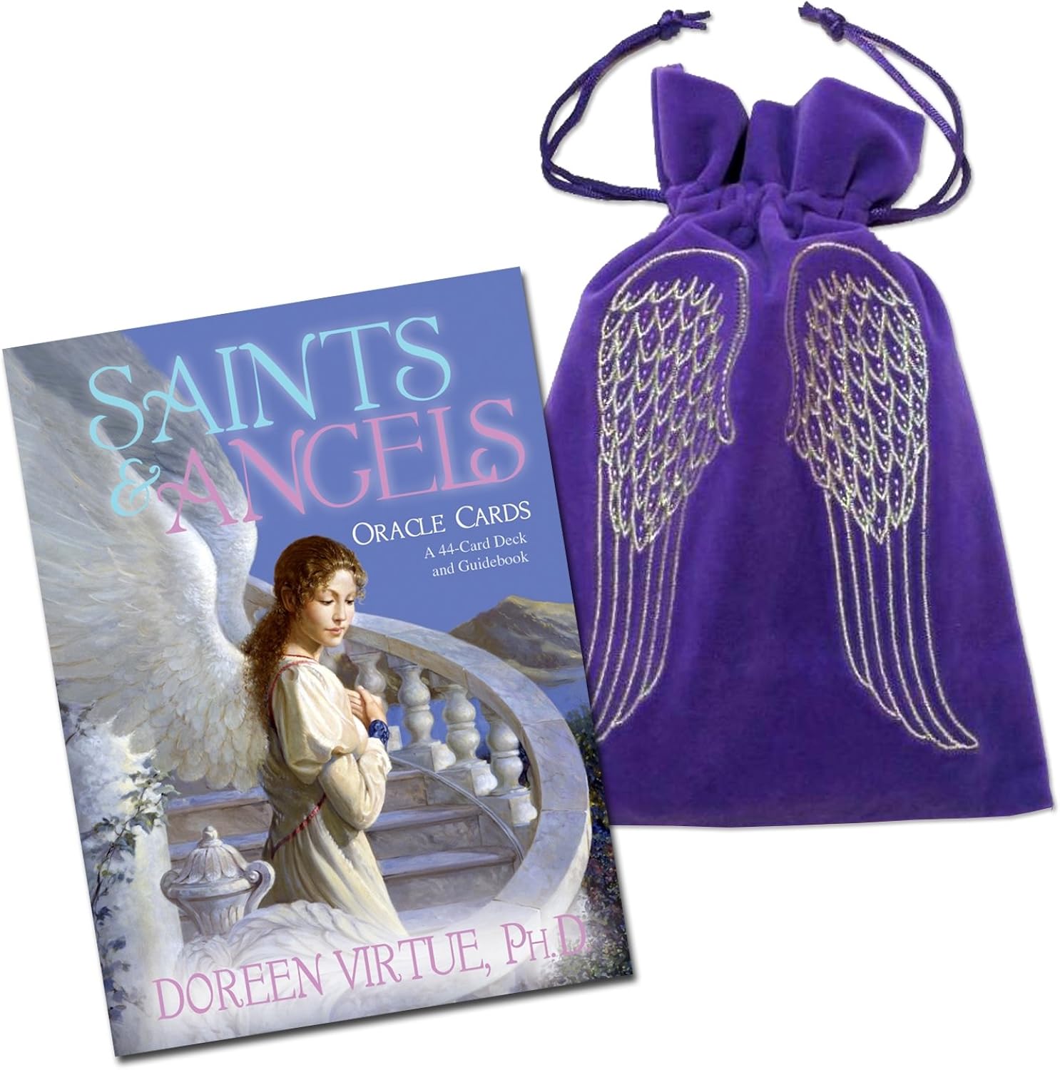 Saints & Angels Deck & Velvet Angel Wings Tarot bag – BigaMart