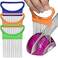Amazon.com: FANTEXY 3Pieces Onion Holder for Slicing, Stainless Steel ...