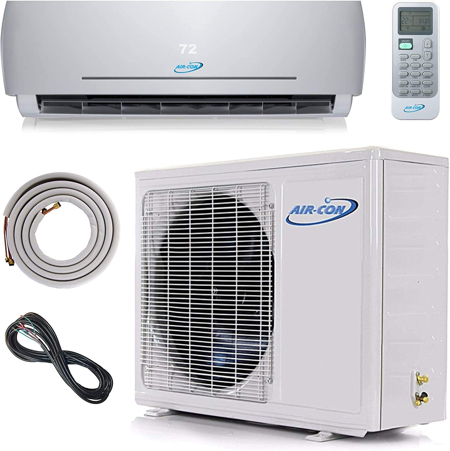 9000 BTU Mini Split Air Conditioner Ductless AC Heating System 3 4