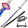 LED Light Up Sword Anime Demon Slayer Sword Katana Cosplay 41 inch ...