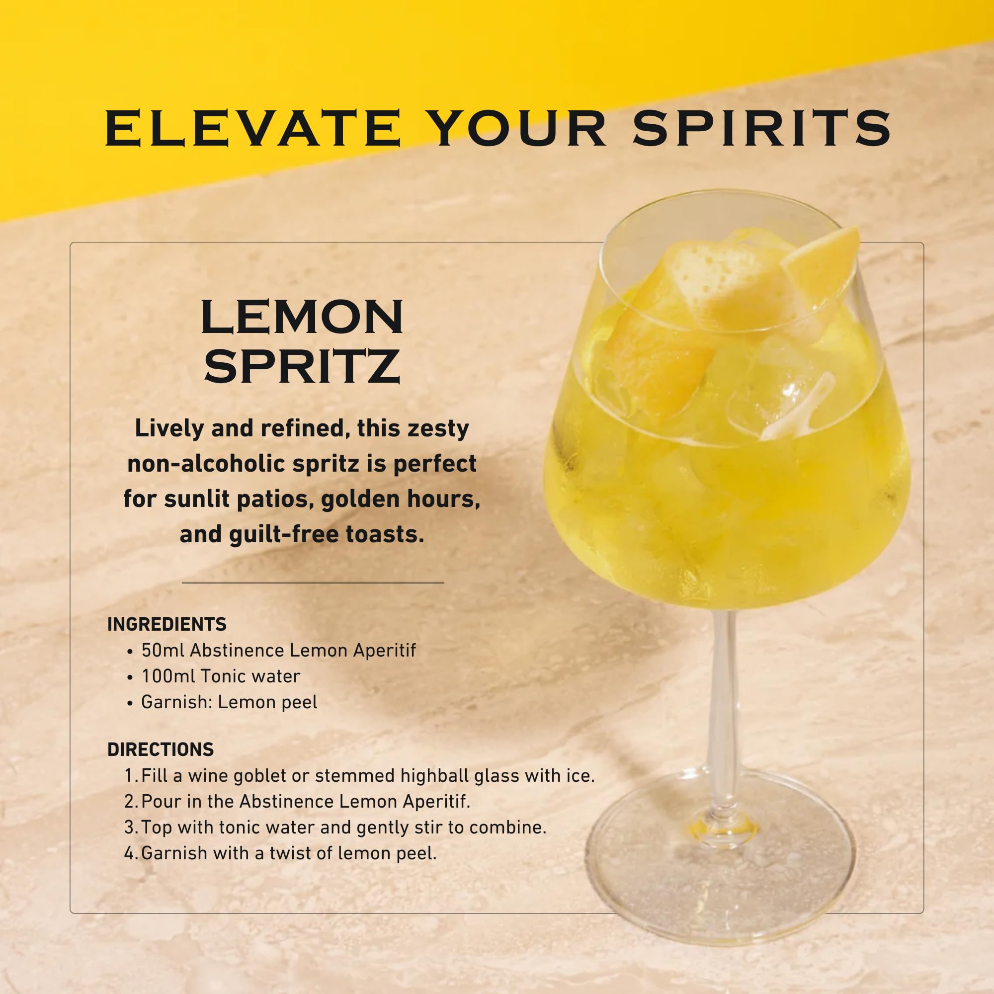 Mua Abstinence Lemon Non Alcoholic Aperitif, 750ml, Award-Winning ...