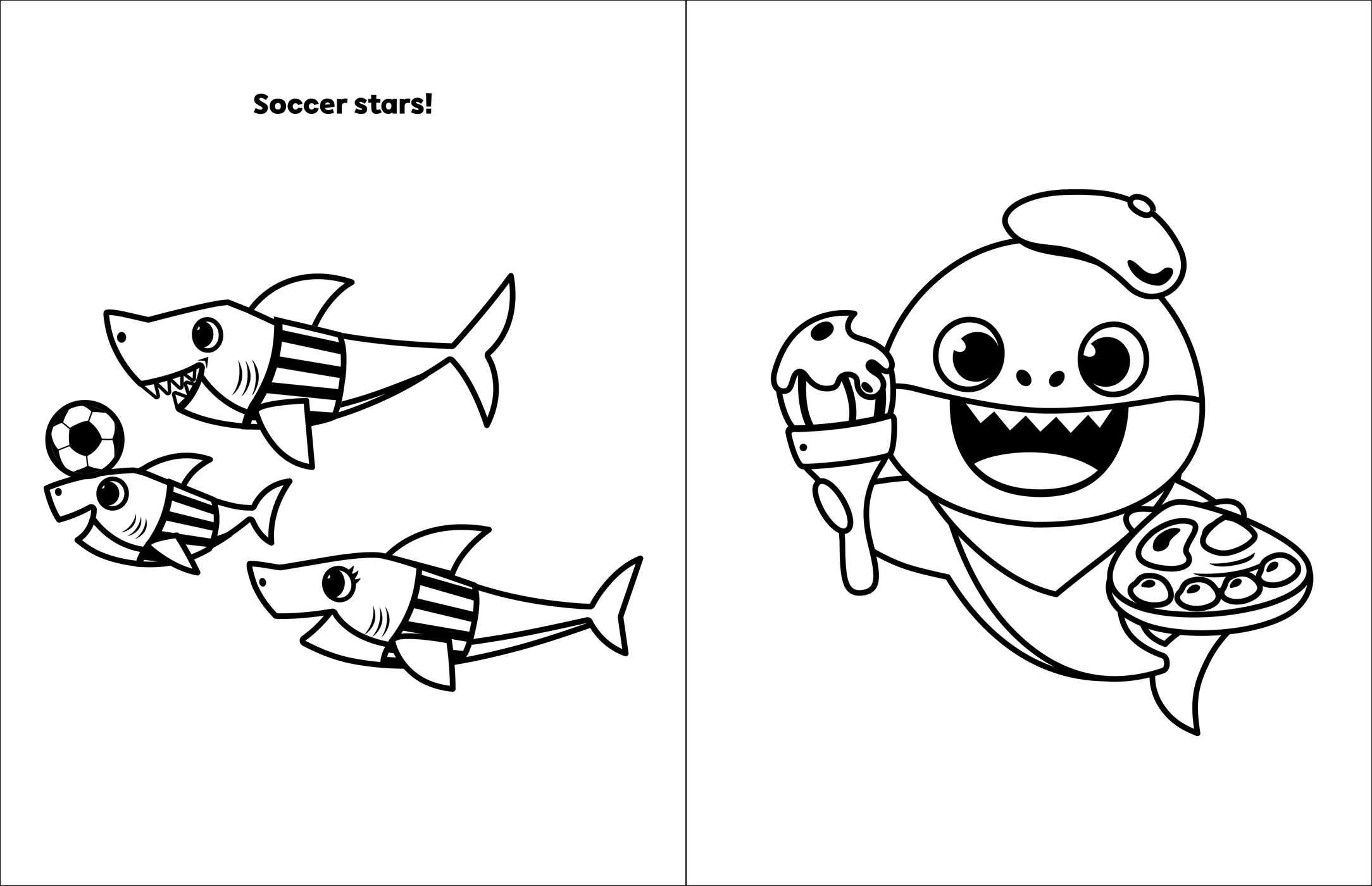 32 Coloring Page Baby Shark Pics Recetaschorisas