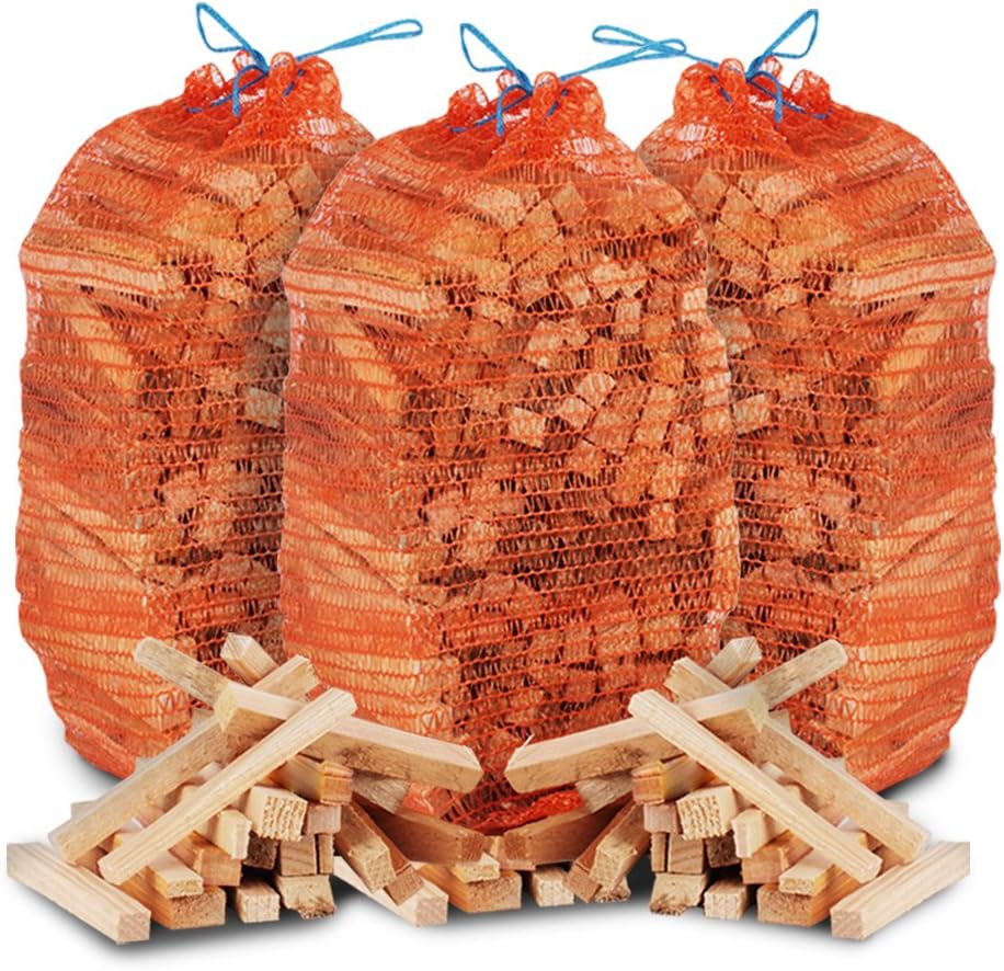 9kg of The Chemical Hut Netted Natural Wooden Kindling Wood Sticks, for ...