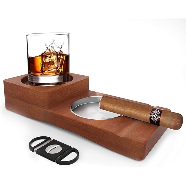 Marble & steel luxury Cigar Tray, Unique marble Cigar Ashtray, Cigar ...