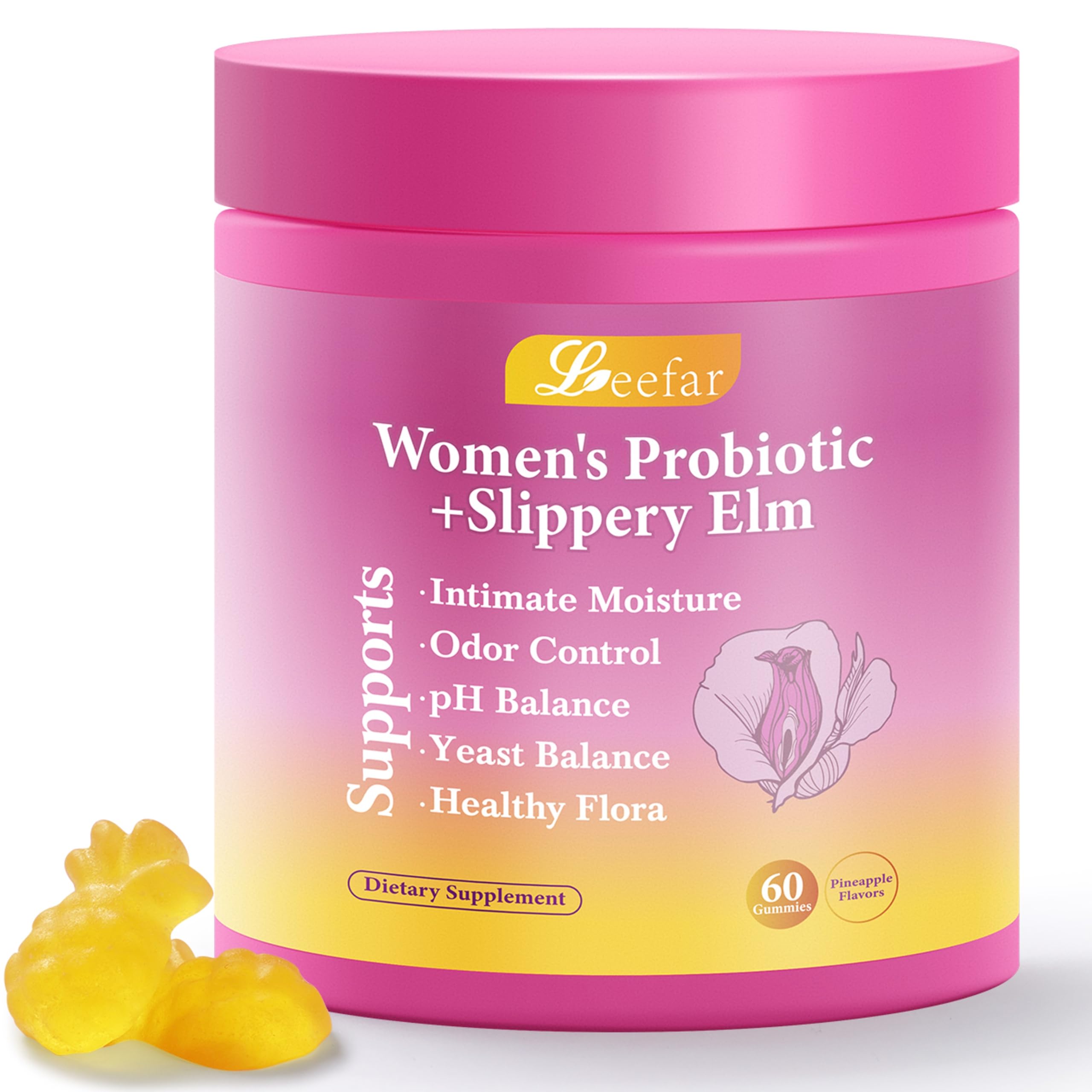 Leefar Her Juicy Feminine Probiotics Gummies, Premium Feminine Balance ...