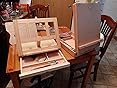 Amazon.com: Art Supplies Box Easel Sketchbox Painting Storage Box ...