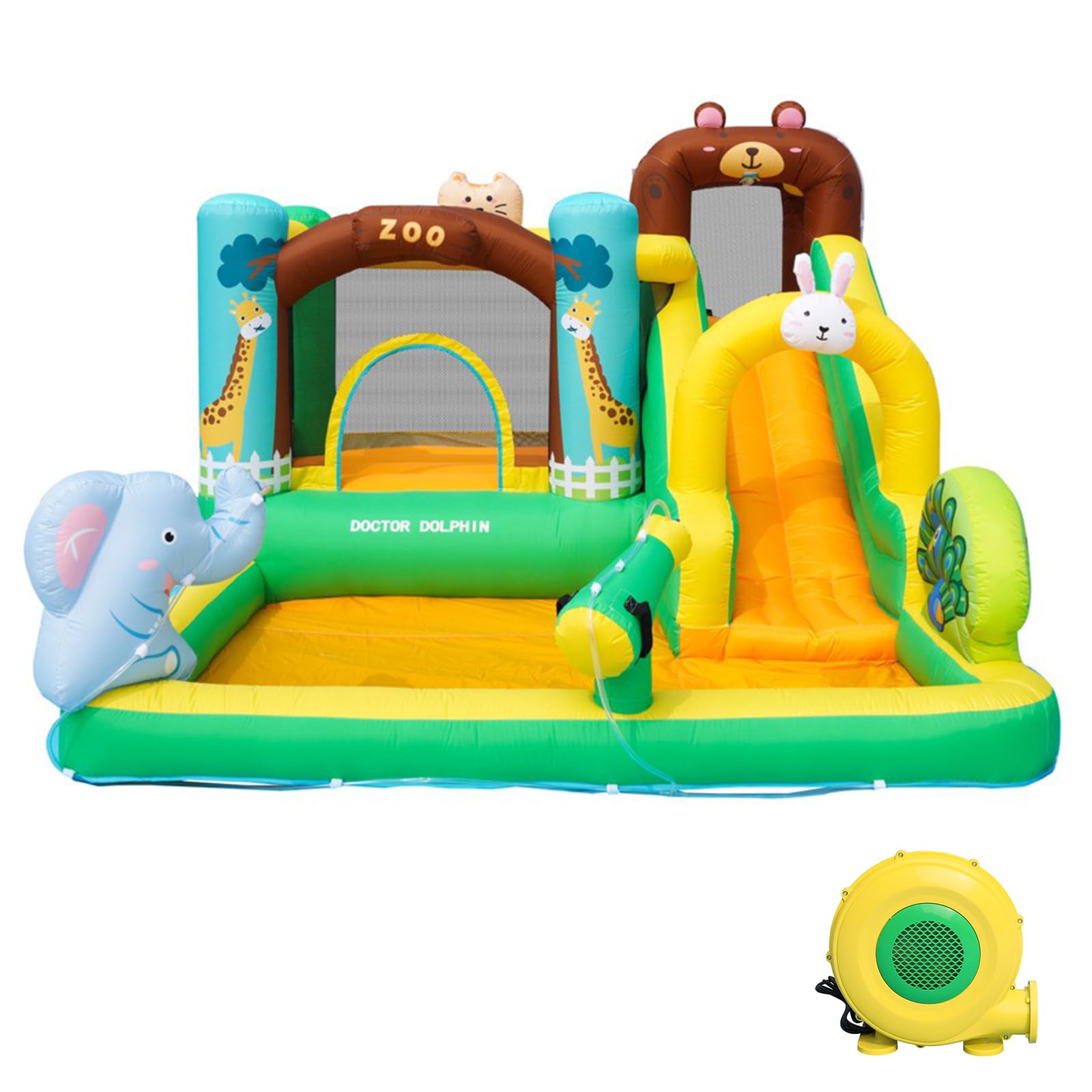 SunSports Inflatable Water Slide, Bounce House for Kids 3-6, Inflatable ...
