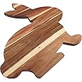 Amazon.com: Alipis Rabbit Shaped Charcuterie Board, Acacia Kitchen ...