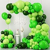 Amazon.com: PartyWoo Hunter Green Balloons, 127 pcs Dark Green Balloons Different Sizes Pack of ...