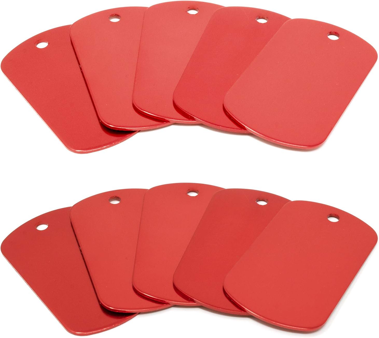 Amazon.com: Bulk Anodized Aluminium Metal Military GI Dog Tags, Red, 10 pc