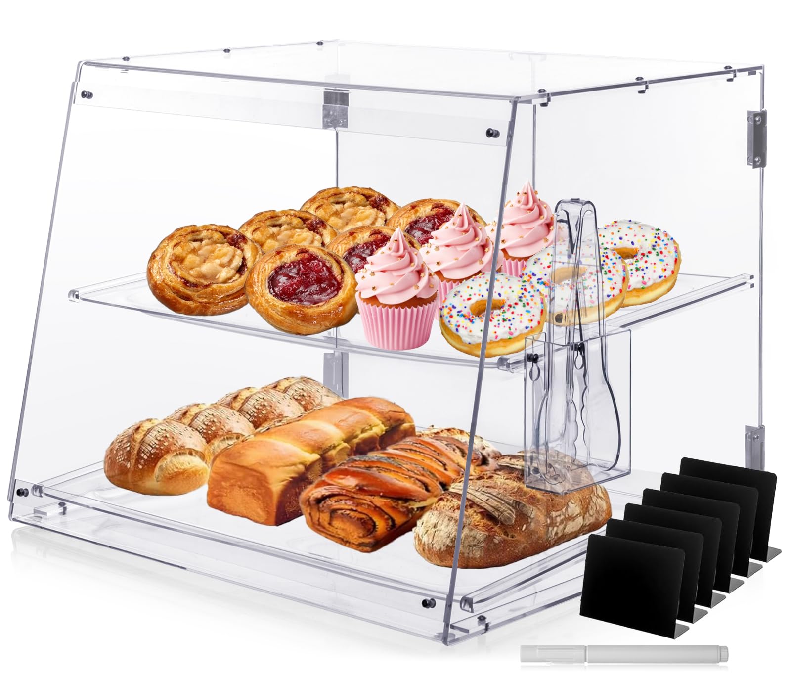 Old Canal Bakery Display Case, Pastry Display Case countertop 2 Tier ...
