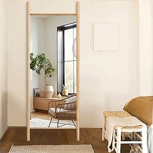 Amazon.com: NeuType Full Length Mirror, 65"x22" Solid Wood Ladder Wall ...