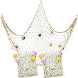 Amazon.com - Natural Fishing Net Decor with Shells 79 Inch Beach Theme ...