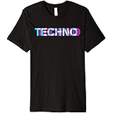 Amazon.com: Funny techno music Tshirt - rave-Birthday present T-Shirt ...