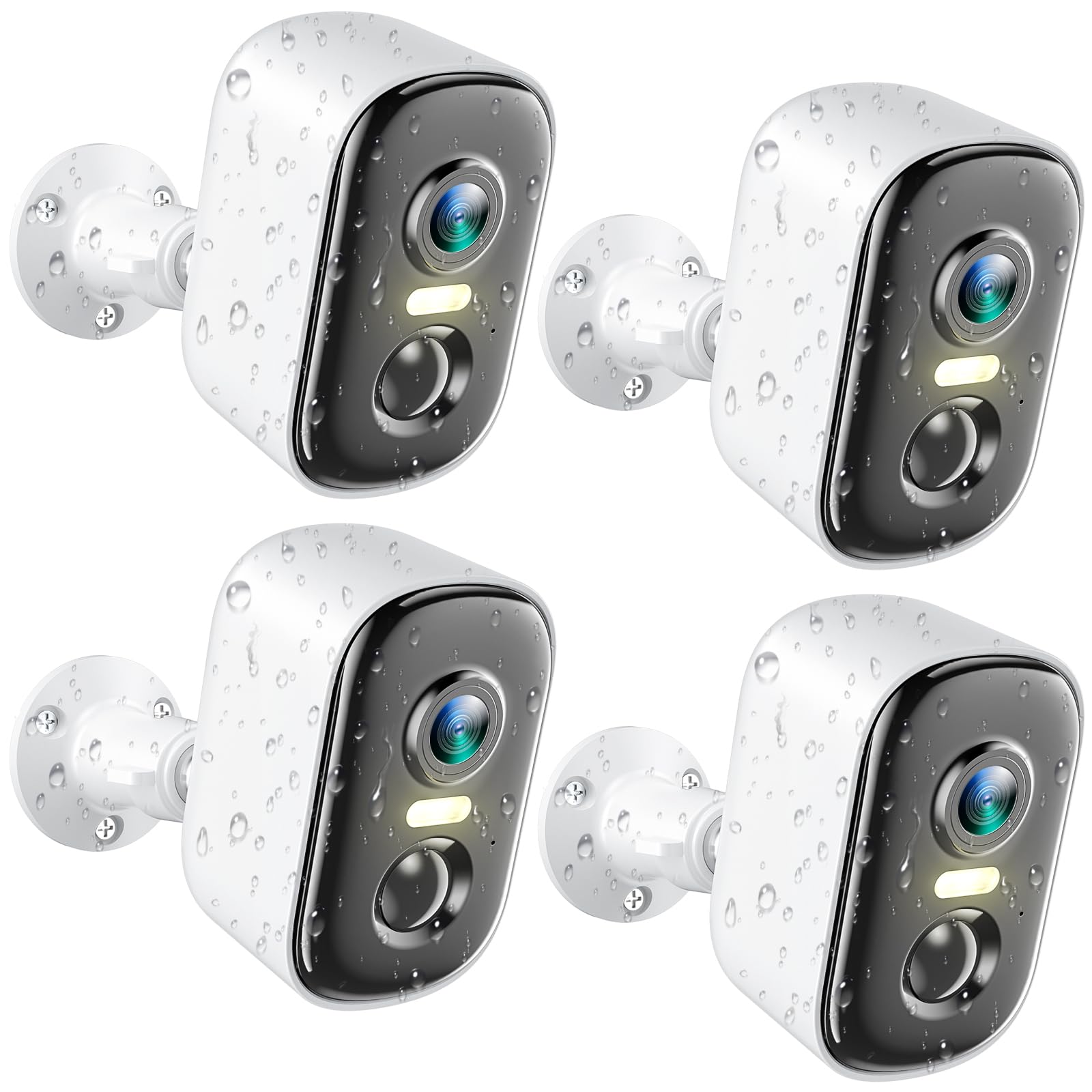 Outdoor Security Camera Wireless, 2K Battery Powered WiFi Cameras for ...