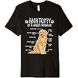 Amazon.com: Funny Anatomy Golden Retriever Dog Lover T-Shirt : Clothing, Shoes & Jewelry