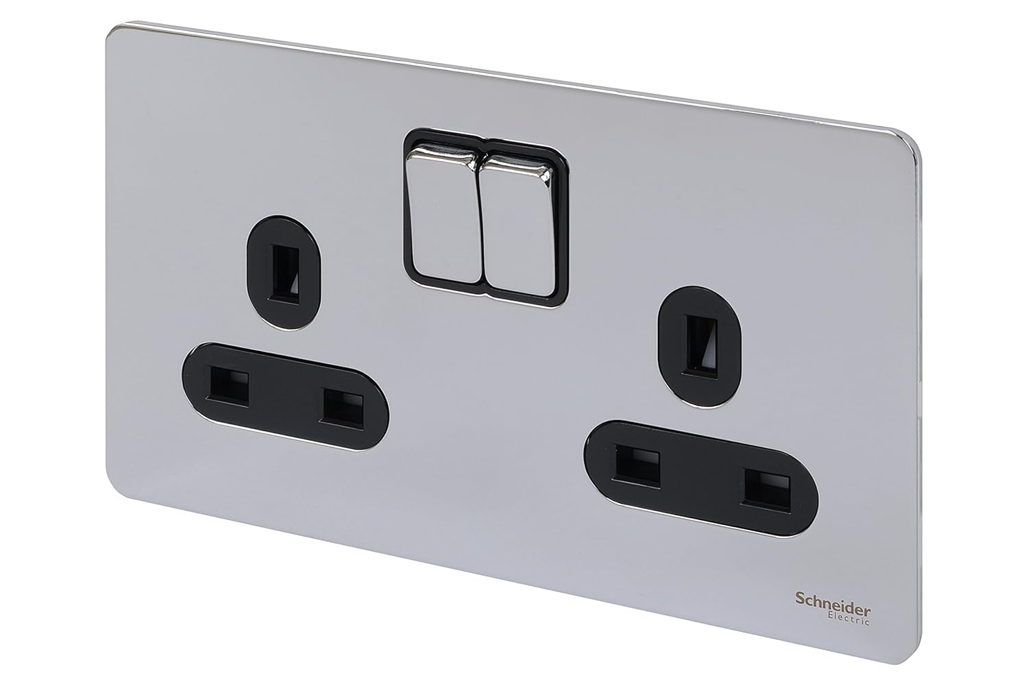 Schneider Electric Ultimate Screwless Flat Plate – Switched Double ...