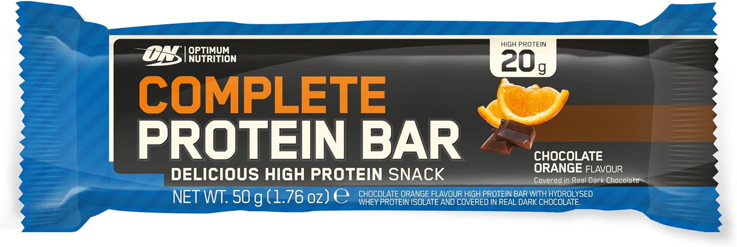 Optimum Nutrition Complete Protein Bars, Chocolate Orange, Pack of 12 ...