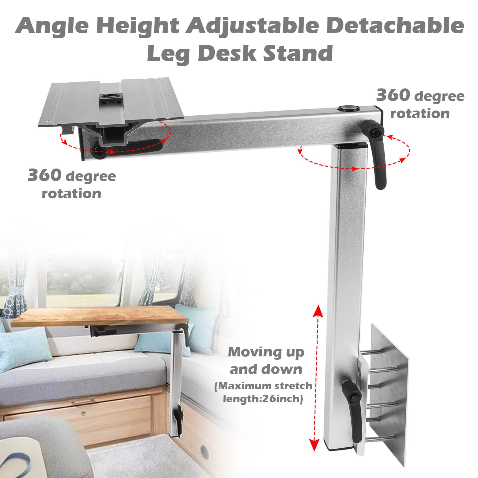 Mua RV Table Leg Base Mount Removable Table Leg RV Accessories 360 ...