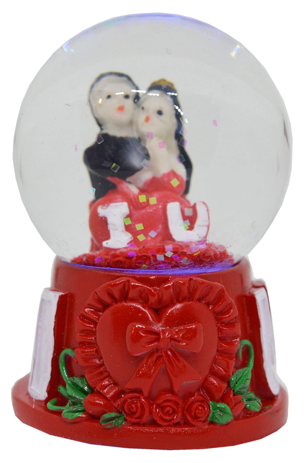 Buy Saubhagya Global Earthenware Colour Changing Love Couple Snow ...