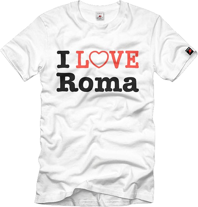 I Love Roma Herz Liebe Nationalität - T Shirt #630 : Amazon.de: Bekleidung