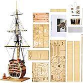 Amazon.com: GAWEGM Ship Model Building Kits - 1/200 HMS Victory Ship ...
