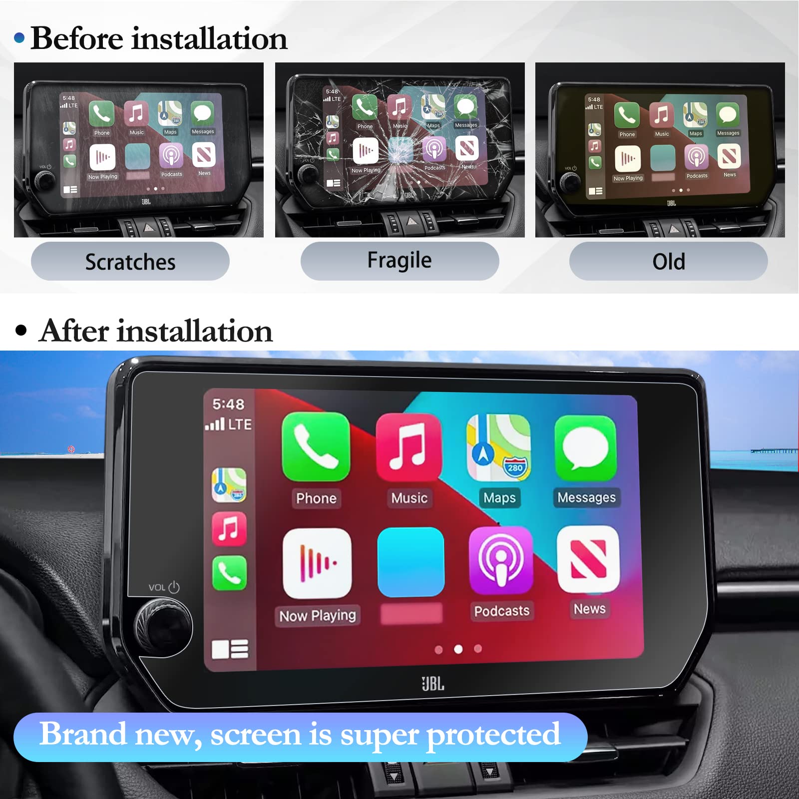 Mua SKTU for 2023 2024 Toyota RAV4 Accessories Screen Protector for ...